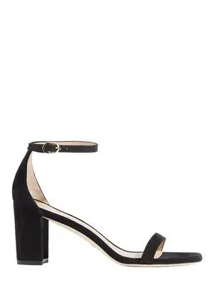 STUART WEITZMAN Suede Sandals - Black