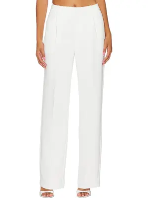 Good American Suiting Column Trouser - Ivory001