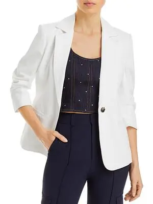 Cinq À Sept Khloe Denim Blazer - White