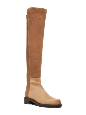 STUART WEITZMAN 5050 Bold Over-the-Knee Boots Khaki