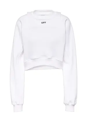 Off-White Logo Cotton-blend Sweatshirt - Black