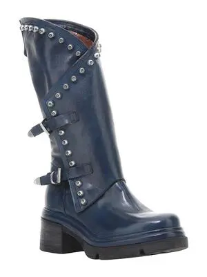 A.S.98 A.S.98 Easton Studded Leather Boots Distressed Ocean