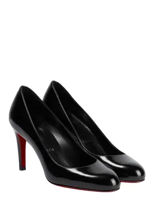CHRISTIAN LOUBOUTIN Pumppie 85 Patent Leather Pumps - Black