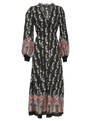 Etro Paisley Silk Midi Dress - Multicoloured