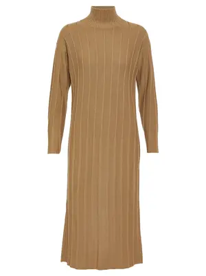 Max Mara Arezzo Wool Midi Dress - Beige