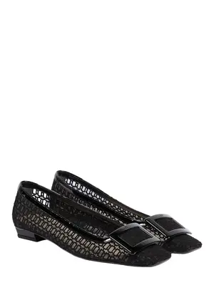 ROGER VIVIER Belle Vivier Ballet Flats - Black