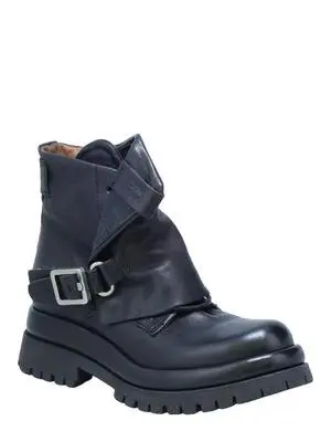 A.S.98 Drakie Leather Booties - Black