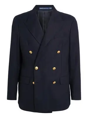 Polo Ralph Lauren Wool Double-breasted Blazer - Navy