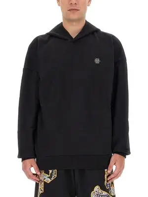 Philipp Plein Oversized Fit Hoodie - Black
