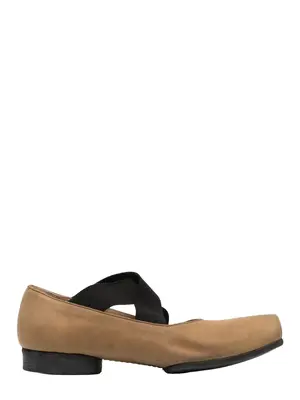 UMA WANG Square-toe Ballerina Shoes - Brown