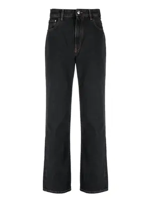 Gcds Rhinestone-embellished Straight Jeans - Black