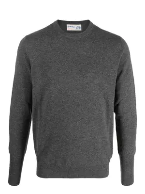 BALLANTYNE Long-sleeved Cashmere Jumper - Grey