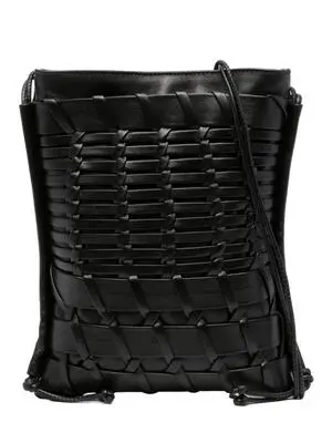 Hereu Trena Leather Crossbody Bag - Black
