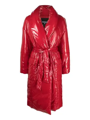 Patrizia Pepe Double-breasted Padded Coat - Red