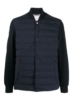 Herno Contrasting-sleeves Padded Jacket - Blue