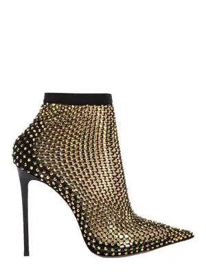 LE SILLA Gilda 115mm Crystal-embellished Pumps - Black