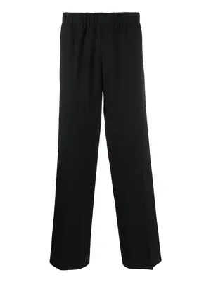 SANDRO SANDRO Elasticated Cotton Wide-leg Trousers