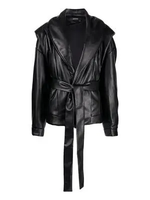 ANOUKI Faux Leather Padded Jacket