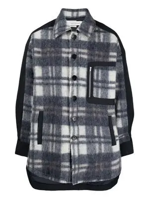 FENG CHEN WANG Check-pattern Shirt - Blue
