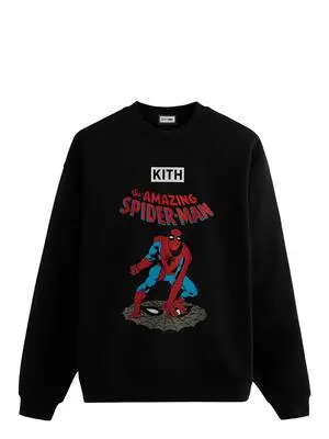 Kith For Spider-man Allies Vintage Crewneck - Black