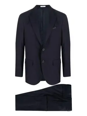 Boglioli Single-breasted Virgin-wool Suit - Blue