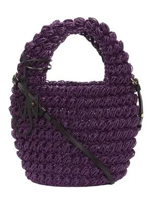 JW Anderson Popcorn Basket Crossbody Bag - Purple