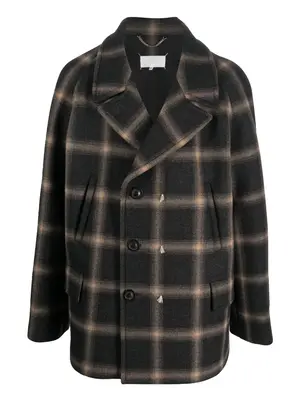 MAISON MARGIELA Maison Margiela X Pendleton Checked Wool Peacoat
