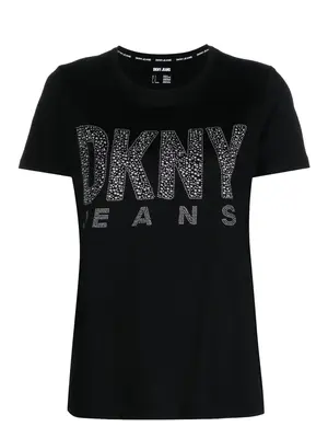 Dkny Stud-embellished T-shirt - Black