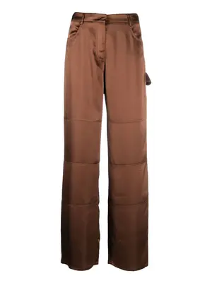 BLANCA VITA Straight-leg Trousers - Brown