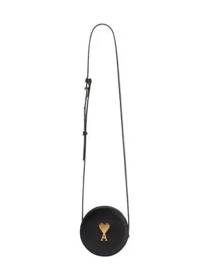 Ami Round Shoulder Bag - Black