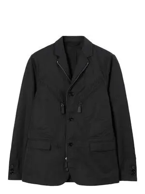 Burberry Satin-finish Tailored Jacket - Black