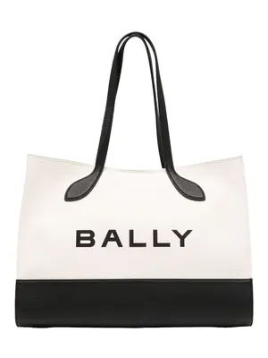 Bally Bar Logo-print Tote Bag - White