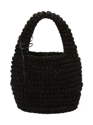 JW Anderson Large Popcorn Tote - Black