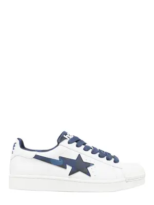 A BATHING APE® A BATHING APE® Skull STA Logo-Print Sneakers Blue