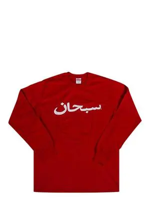 Supreme Arabic Logo Long-sleeve T-shirt - Red