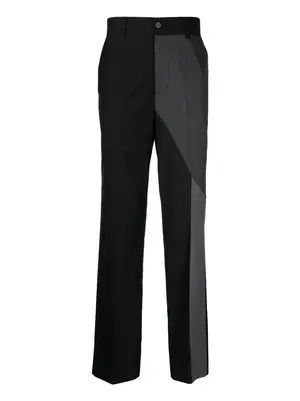 FENG CHEN WANG Mid-rise Tailored Trousers - Black