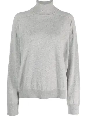 ARMARIUM Mélange-effect Roll-neck Jumper - Grey
