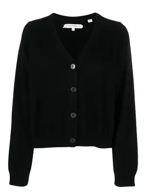 Chinti & Parker V-neck Cropped Cardigan - Black