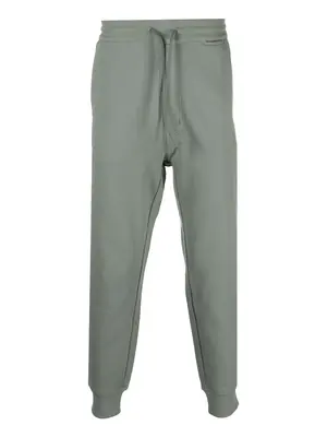 Y3 Logo-patch Organic-cotton Track Pants - Green