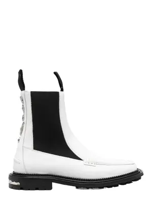 TOGA VIRILIS Charm-detail Ankle Boots - White