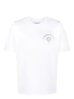 Casablanca For The Peace Cotton T-shirt - White
