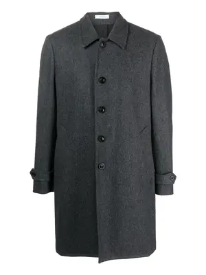 Boglioli Single-breasted Wool Coat - Grey