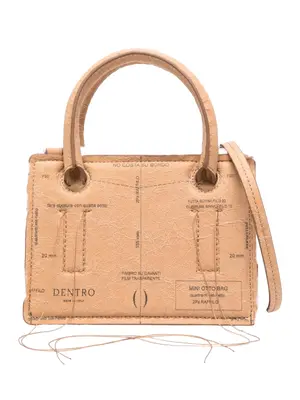 DENTRO Mini Otto Leather Tote Bag - Brown