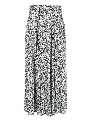 Zadig&Voltaire Zadig&Voltaire Joyo Floral-Print Skirt Blue