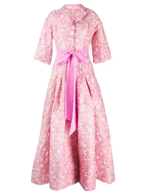 BARUNI Loretta Floral-print Gown - Pink