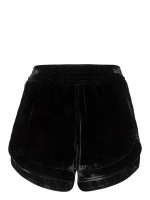 Philipp Plein Velvet Shorts - Black