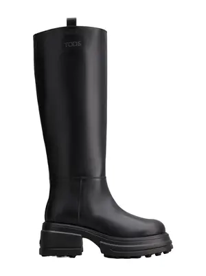 TOD'S Tod's Round-Toe Leather Boots