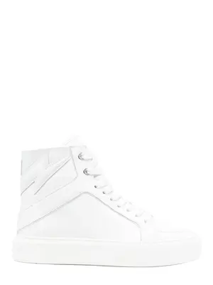 Zadig&Voltaire Tonal High-top Sneakers - White