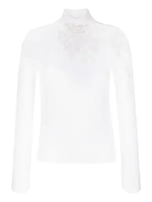 ERMANNO SCERVINO Ermanno Scervino Lace-Trim Wool Jumper