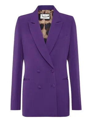 Philipp Plein Cady Double-breast Blazer - Purple